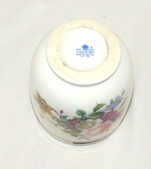 Coalport Egg Coddler Ludlow 4 inches tall Bone China England ...