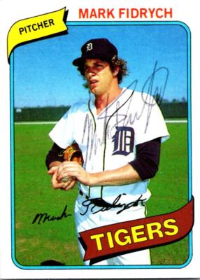 Mark Fidrych autographed Baseball Card Detroit Tigers 1980 Topps #445 ...