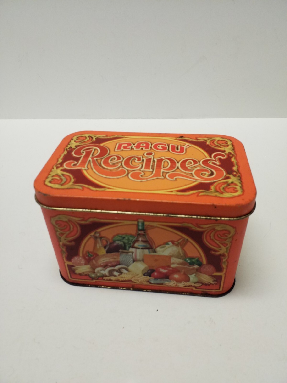 Vintage Ragu Recipes Tin Box Made In England Italian Recipe Container ...