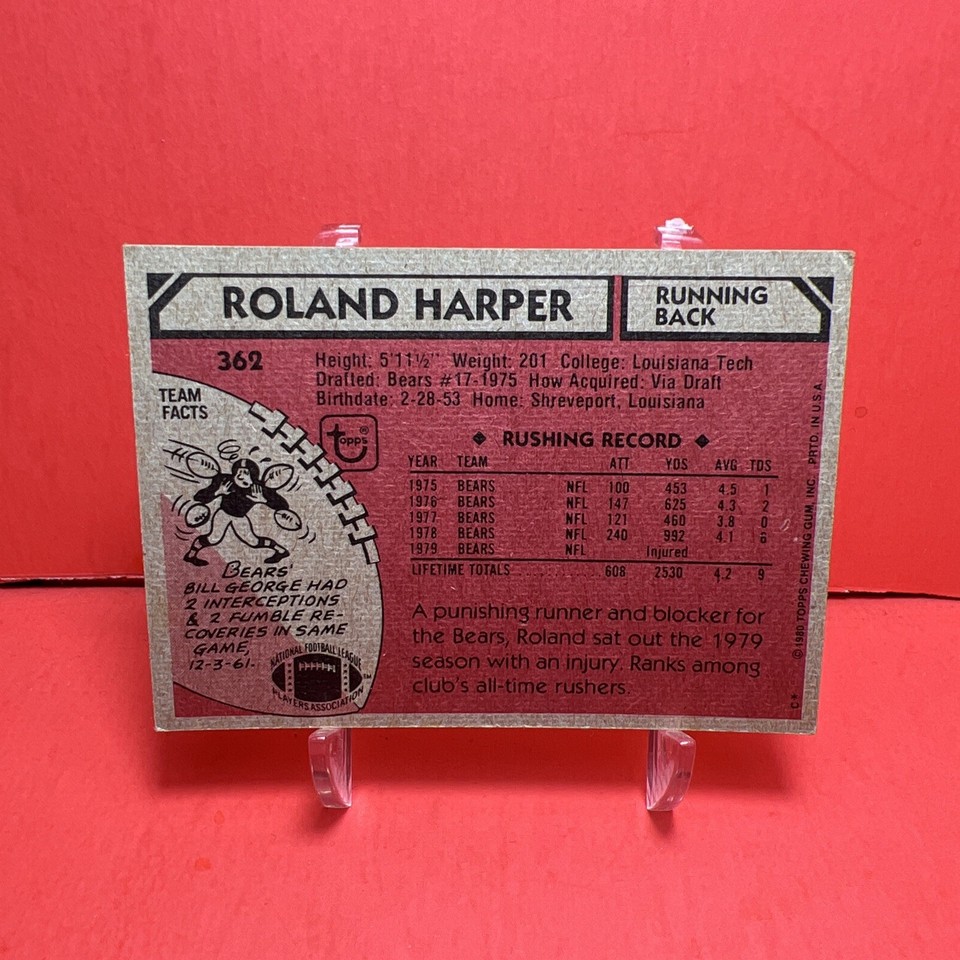 1980 Topps Roland Harper #362 VG🦄 | eBay