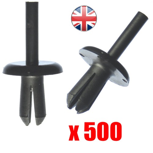 500x Clips For Land Rover Defender 90 110 130 Wheel Arch Mud Spat Push ...