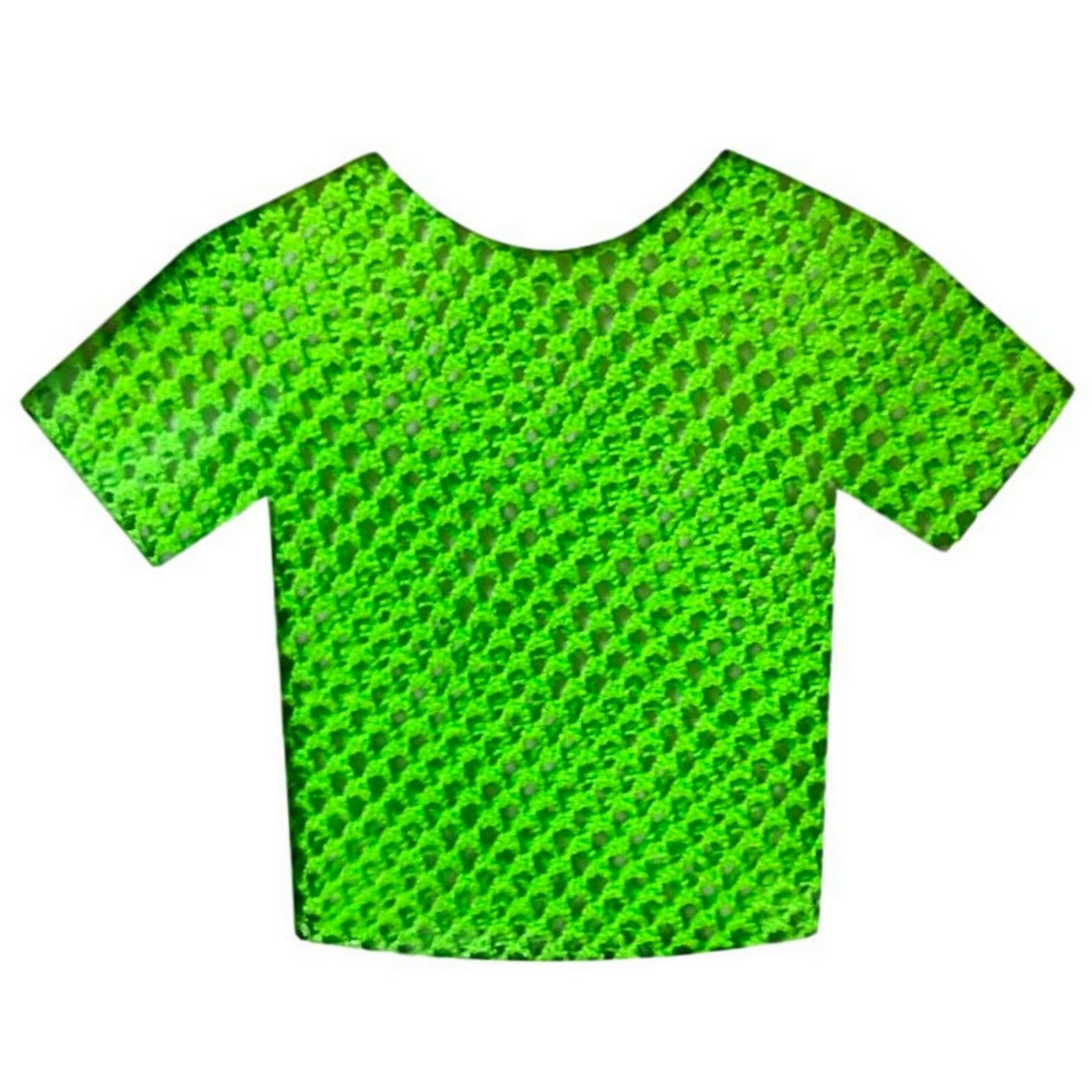 Party Fishnet Top Fish Net T-shirt 80S 70S mesh Short Sleeve Costume ...