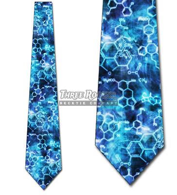 Chemistry Ties Mens Science Neckties Chemical Compound Tie | eBay