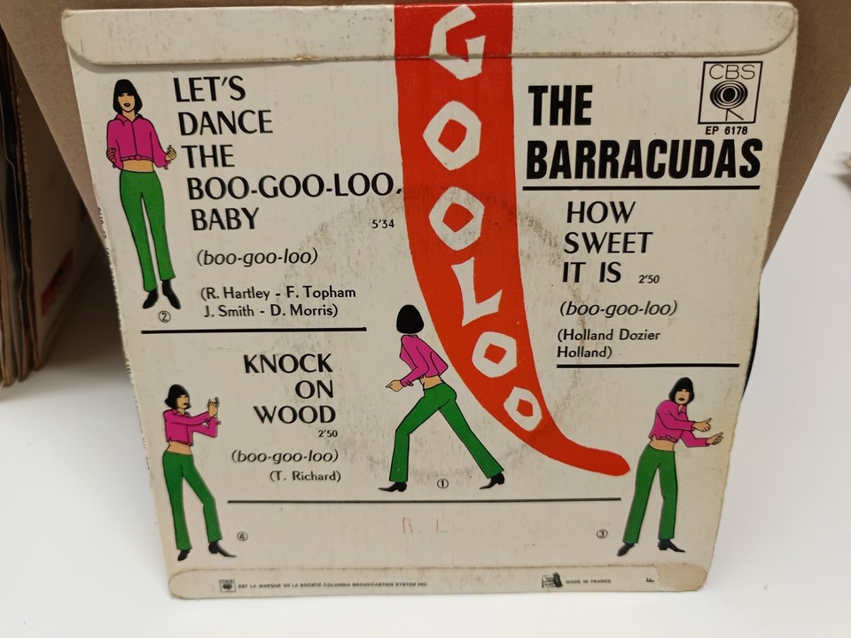 EP 45T - The Barracudas – Let's Dance The Boo-Goo-Loo Baby / Knock On ...