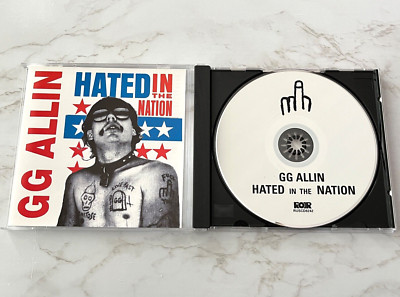 GG Allin Hated In The Nation CD ORIGINAL 1998 RUSCD8242 BONUS TRACKS ...