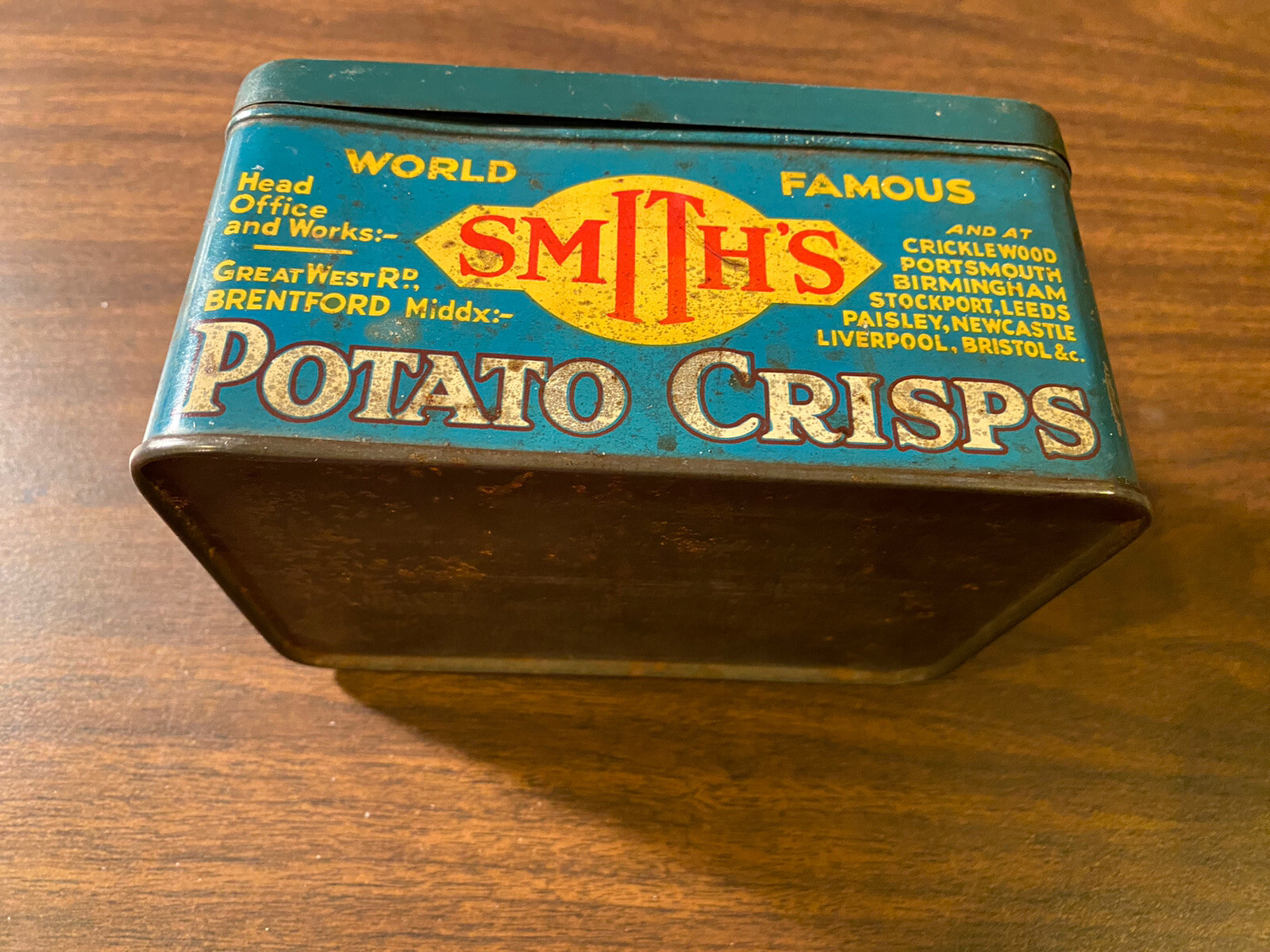 World Famous Smith’s Potato Crisps Tin Box (empty) | eBay