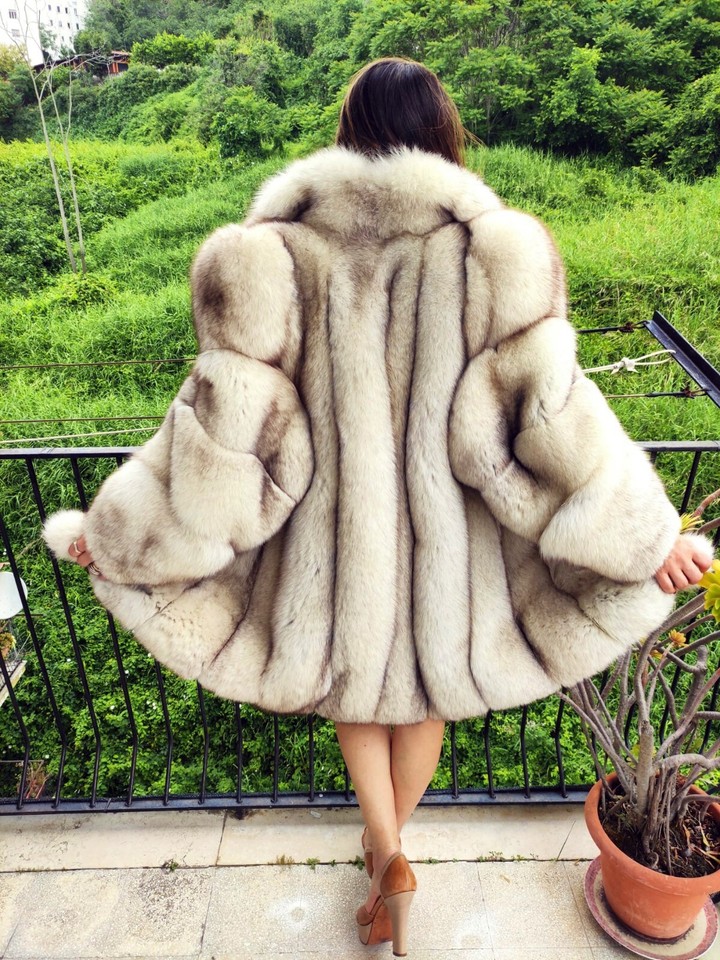 greenland fox SILBERFUCHS COAT PELLICCIA Volpe FOURRURE RENARD ...