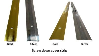 Screw Down Cover Strip Door / Vinyl or carpet metal door bar | eBay UK