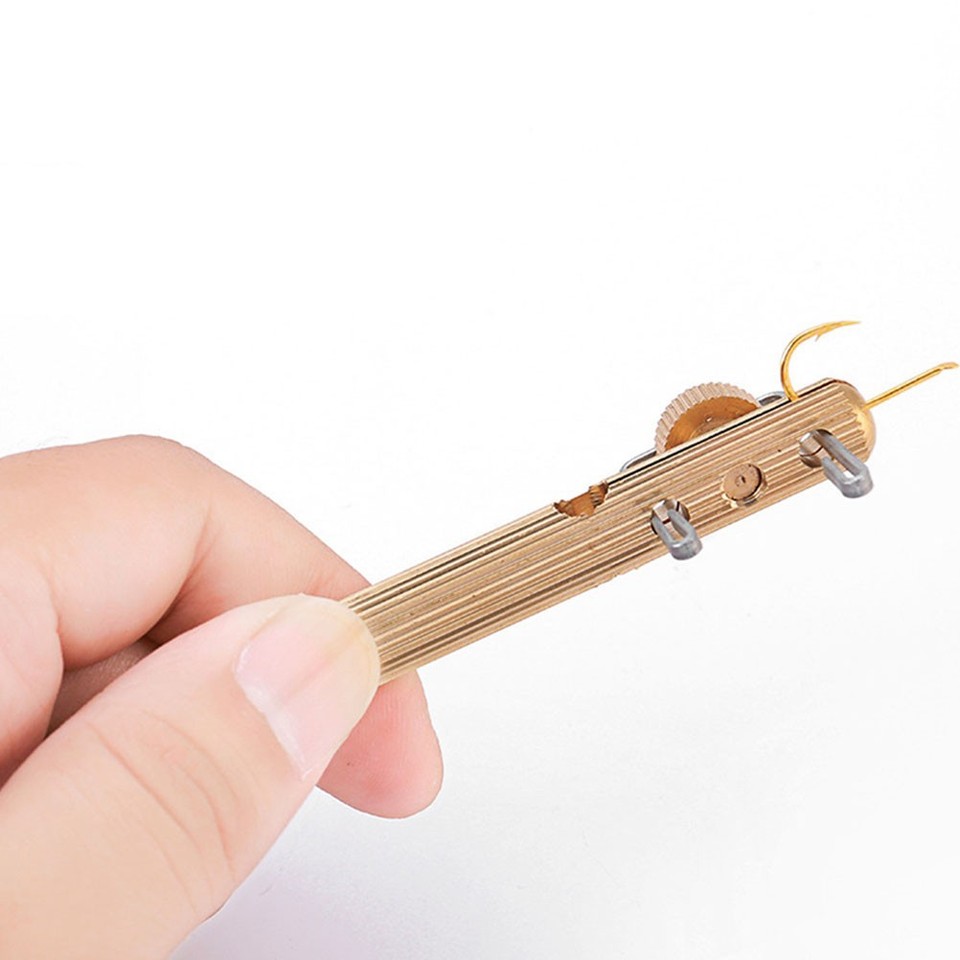 2 Pcs Copper Fishing Knot Tool Manual Line Knotter for Outdoor Fishing ...