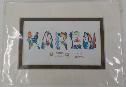 "KAREN KALENA" LETTER ART PRINT ARTIST MATTHEW MOK LONG FENG ZHI 5X7 ...