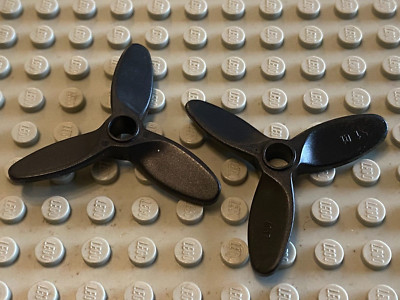 2 x Helice LEGO Propellor 3 Blade 5.5 Diameter 4617 / set 7912 2064 ...