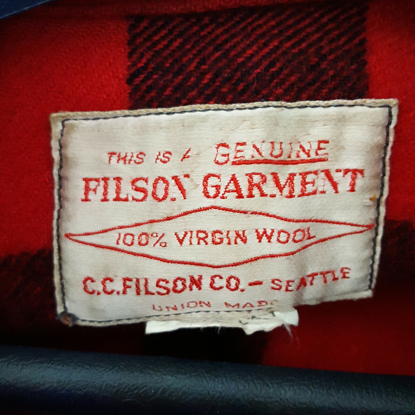 Vtg CC Filson Mackinaw Wool Hunting Jacket Coat Sz M/… - Gem