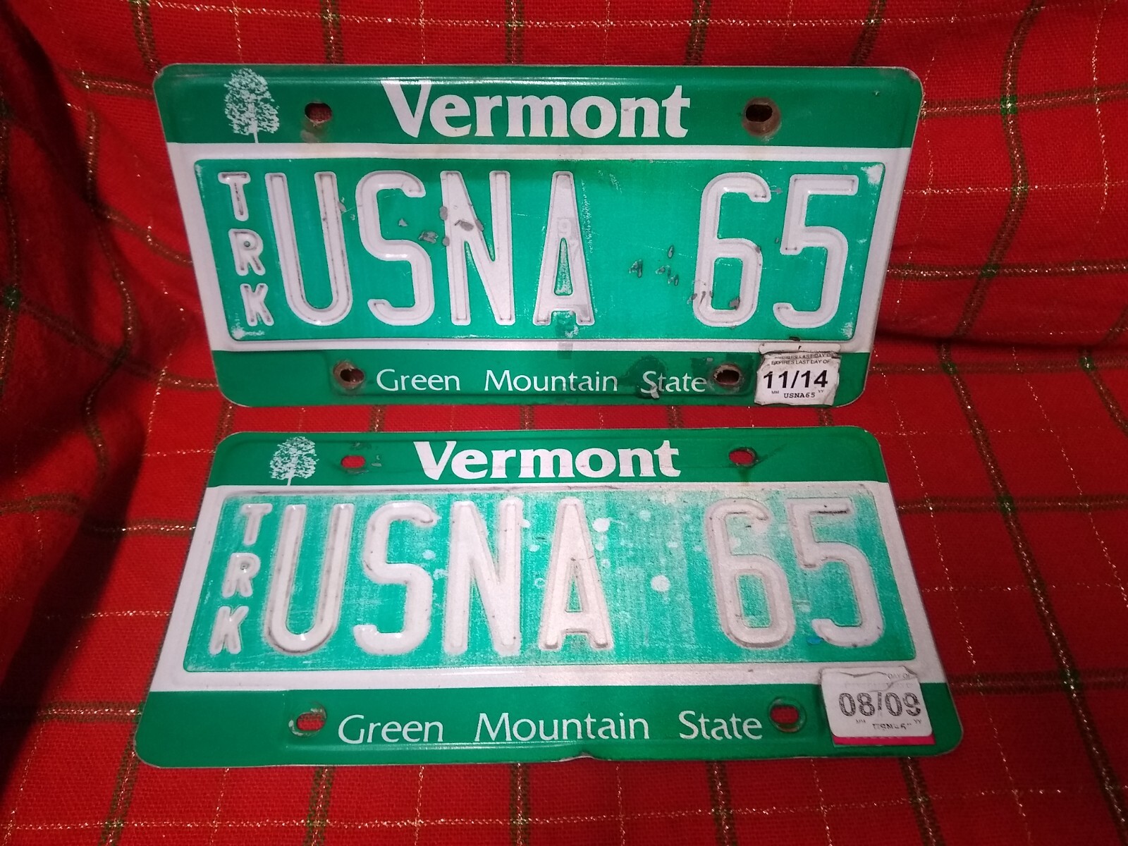 Vermont Vanity License Plate Truck Vintage United States Naval Academy ...