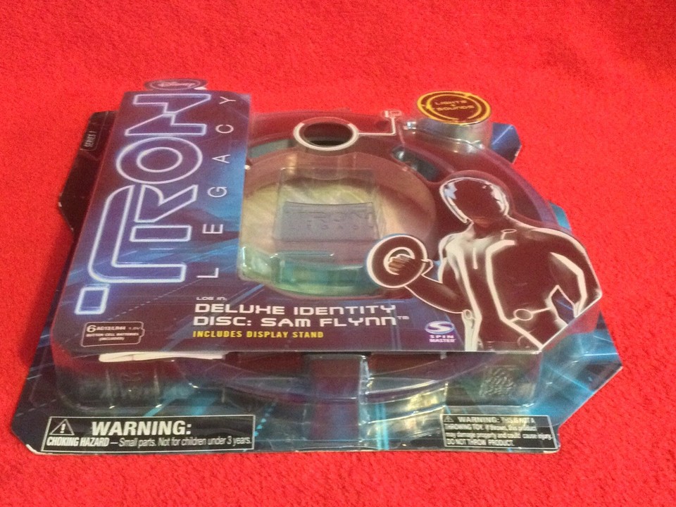 Tron Legacy Deluxe Identity Disc SAM FLYNN Spin Master Disney Factory ...