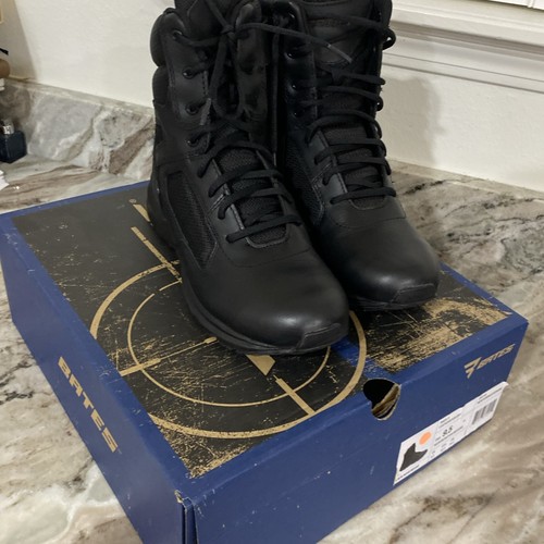 Mens Bates Raide 8" Side Zip Tactical Combat Leather Ankle Boots ...