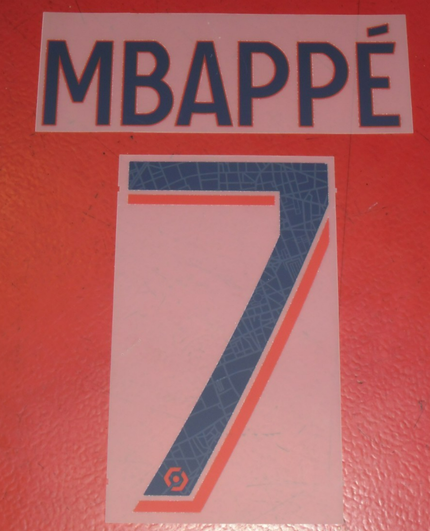 Flocage officiel Mbappe N°7 Ligue 1 PSG 23/24 Away vendeur pro | eBay UK