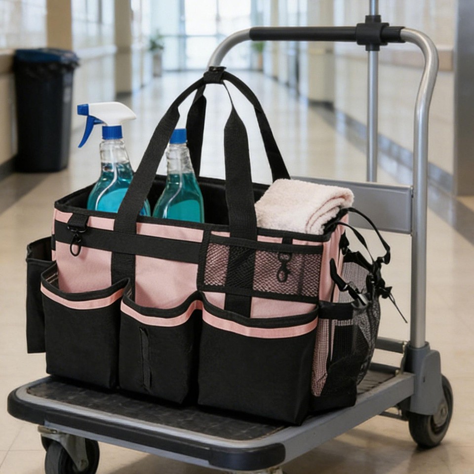 Cleaning Organizer Portable Tote Bag for Cleaning Supplies Cleaners ...