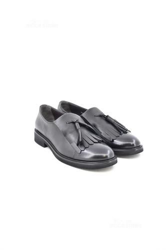 Scarpe Donna Barca Nere Con Frangie N.40 | eBay