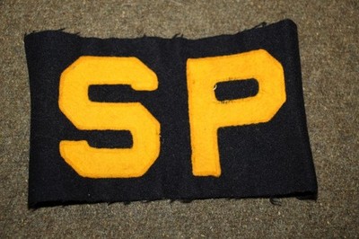 Original Early WW2 U.S. Navy "SP" Shore Patrol Felt Armband | eBay