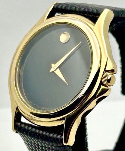 VINTAGE GENUINE MENS SWISS MOVADO MUSEUM 87.E4.0863 WATCH NEW BATTERY ...