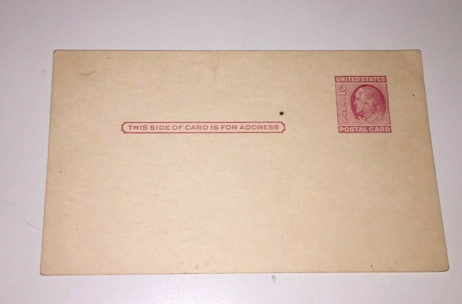 VINTAGE U. S. POSTAL SERVICE UNUSED 2 CENT POSTCARD BEN FRANKLIN | eBay