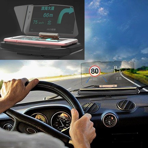 Car Phone Universal GPS Navigation HUD Head Up Projection Display ...