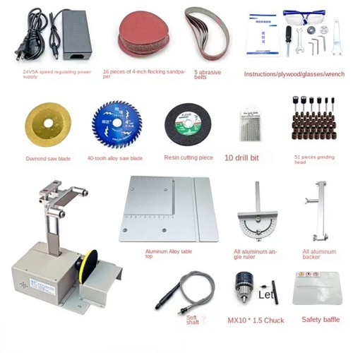 Small Table Saw Multi-function Miniature Chain Saw DIY Precision Table ...