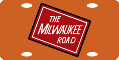 Milwaukee Road Logo Railroad Train License Plate | eBay