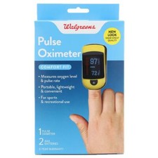 Walgreens Pulse Oximeter ChoiceMMed Portable Fingertip Pulse Rate ...