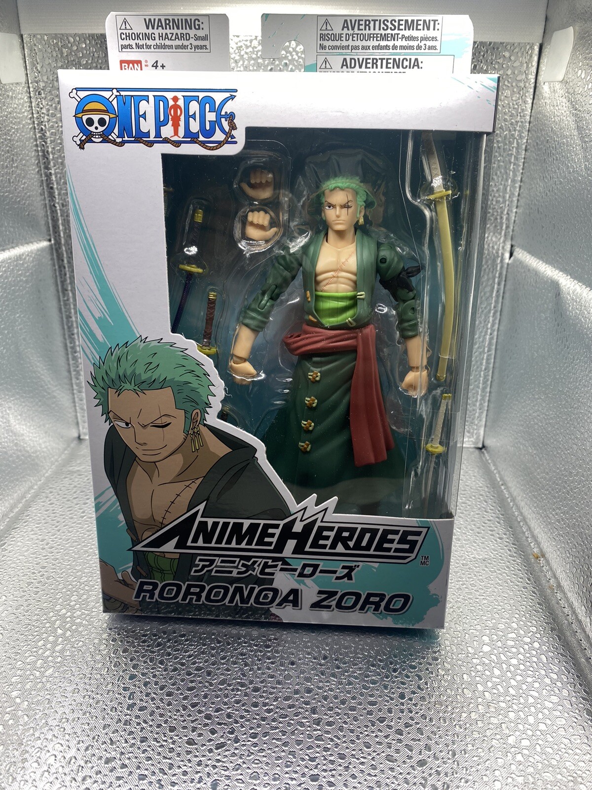 Bandai Anime Heroes: One Piece – Zoro Action Figure - La Paz County ...