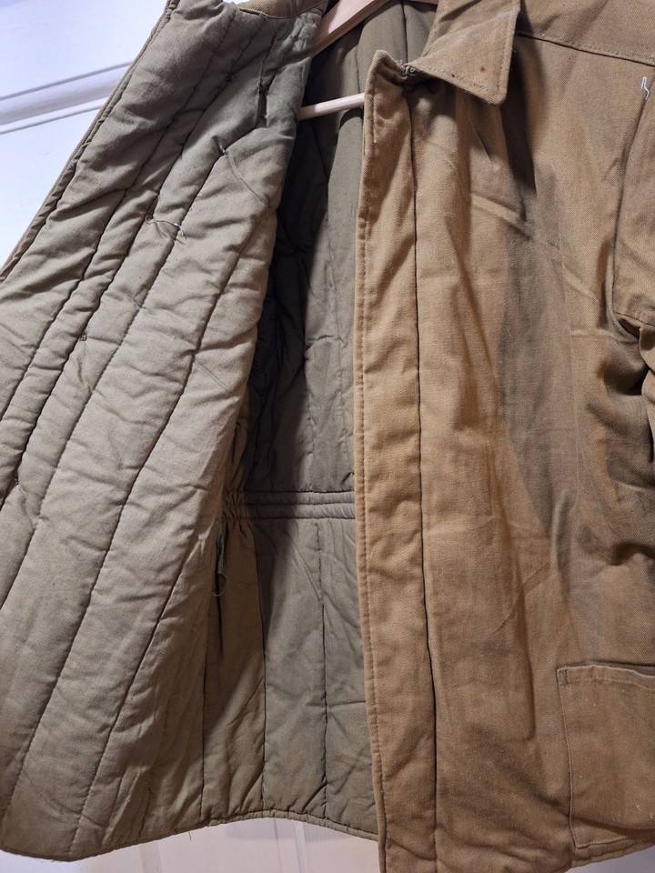 Vintage USSR Fufaika Winter Work Coat Size 54-6 Soviet Army Afghan War ...