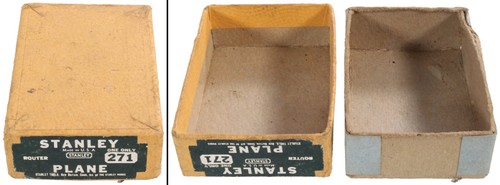 Orig. Pasteboard Box for Stanley No. 271 Router Plane- Full Label ...