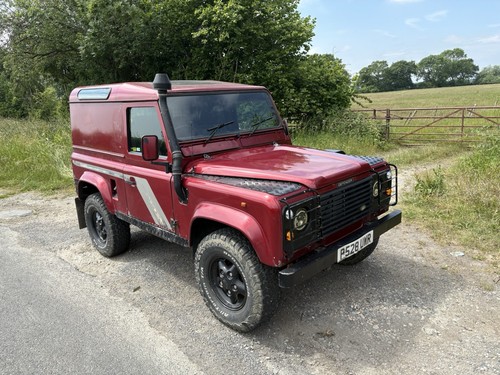 1997/P Landrover Defender 90 300TDI Hardtop Van Rioja Red | eBay UK
