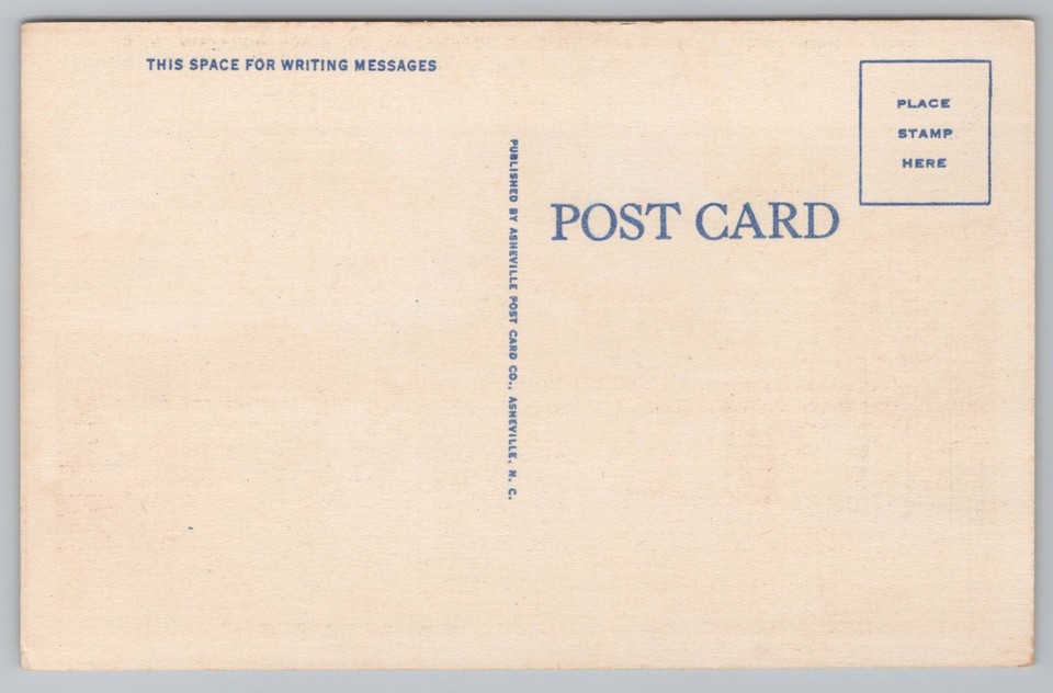Black Mountain NC Main Street US 70 Esso Gas Postcard 1940s 7-Up Sign ...