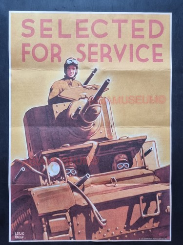 1941 WW2 USA AMERICA SERVICE TANK ARMY SOLDIER WAR TROOPS PROPAGANDA ...