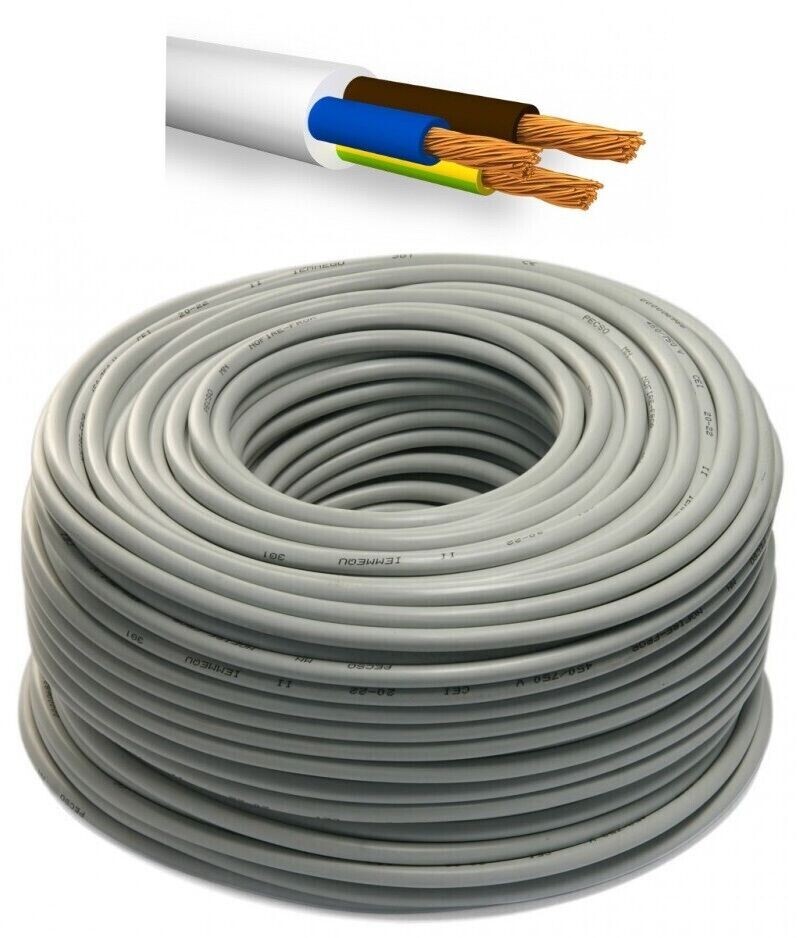 CAVO FROR 3X1.5 MULTIPOLARE FILO ELETTRICO CAVETTO RIVESTITO FILO RAME ...