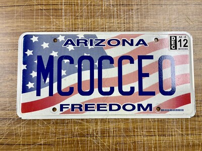 Arizona Freedom Automobile License Plate | eBay