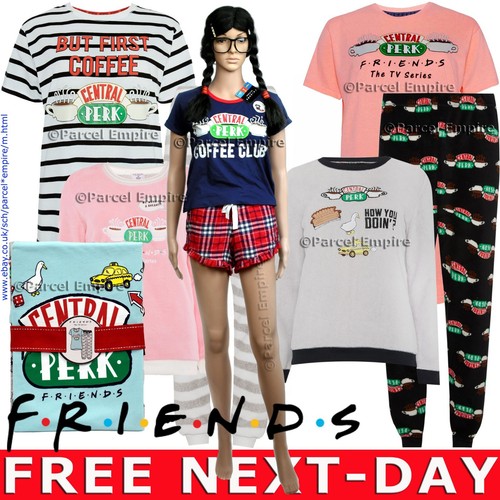 FRIENDS NIGHTDRESS Nighty PJ Set Central Perk Pyjamas Pajamas Primark ...