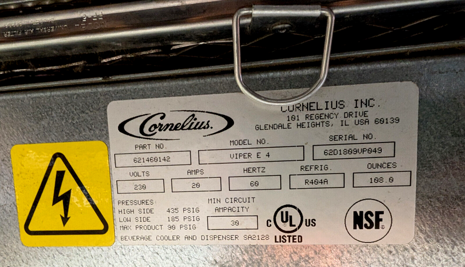 2018 Cornelius Viper E 4 Frozen Slurpee Carbonated Drink Machine Four ...