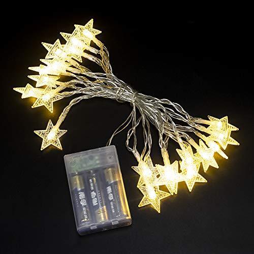 Star String Lights Battery Operated, 9.8ft 20 LED Twinkle Little Star ...