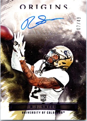 RJ Sneed 2023 Chronicles Draft Picks Origins RC AUTO #D /49 | eBay