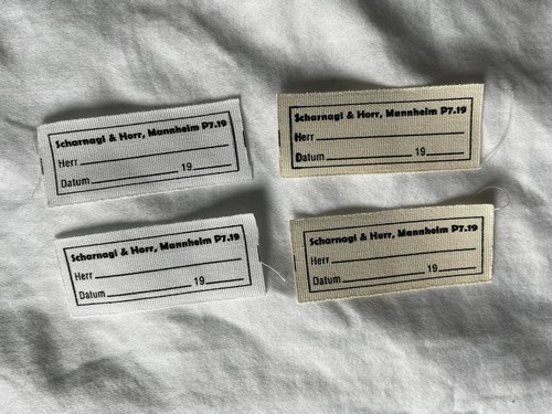 Ww2 German Uniform Tailor Labels 4 Pieces | eBay
