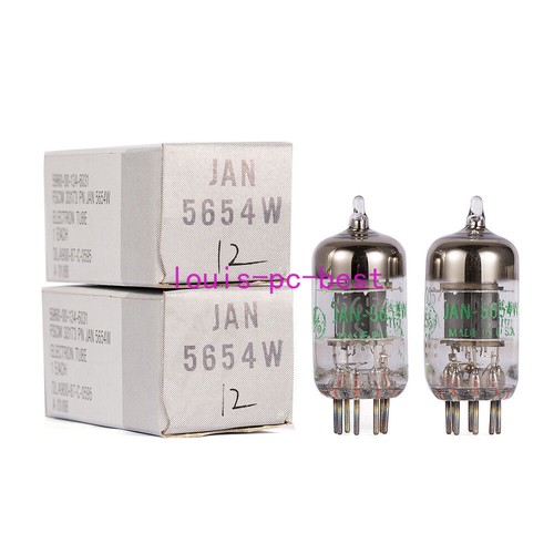 Matched Pair 7-Pin GE JAN 5654W Vacuum Tubes Upgrade for 6AK5/6J1/6Ж1 ...