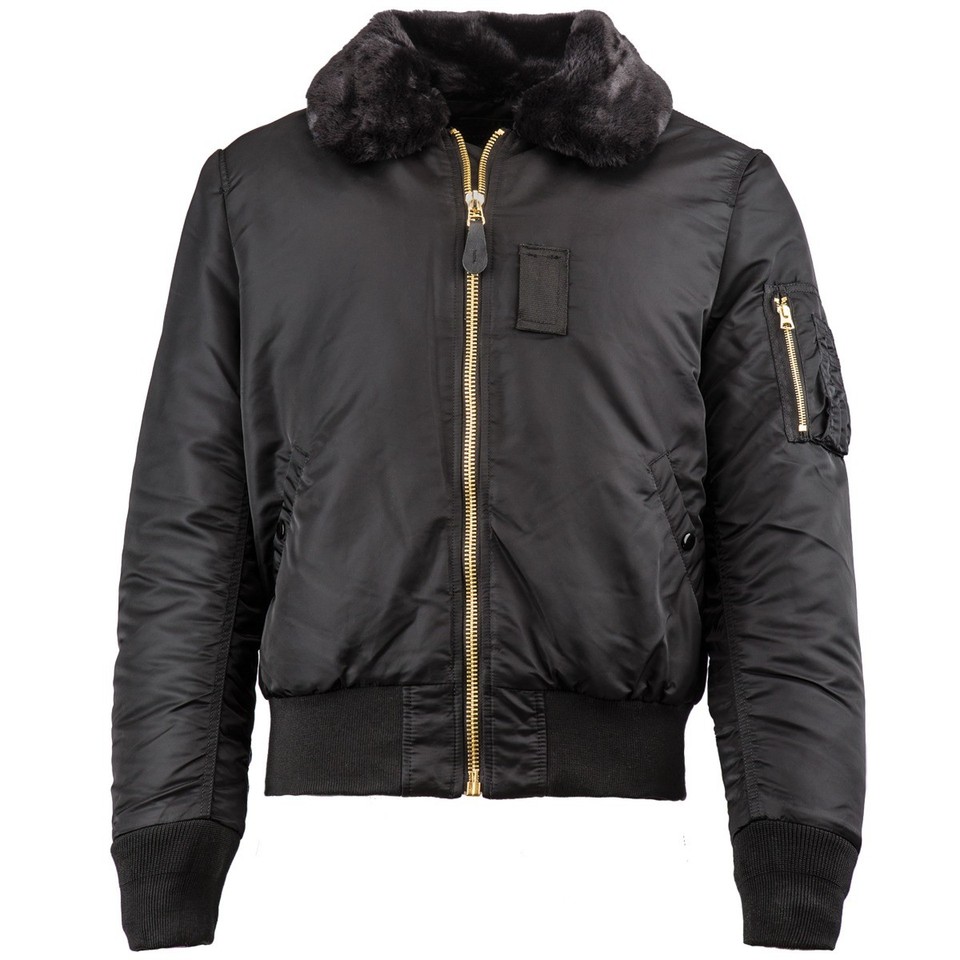 ALPHA INDUSTRIES SLIM FIT B-15 FLIGHT JACKET/BOMBER NYLON MJB45500C1 ...