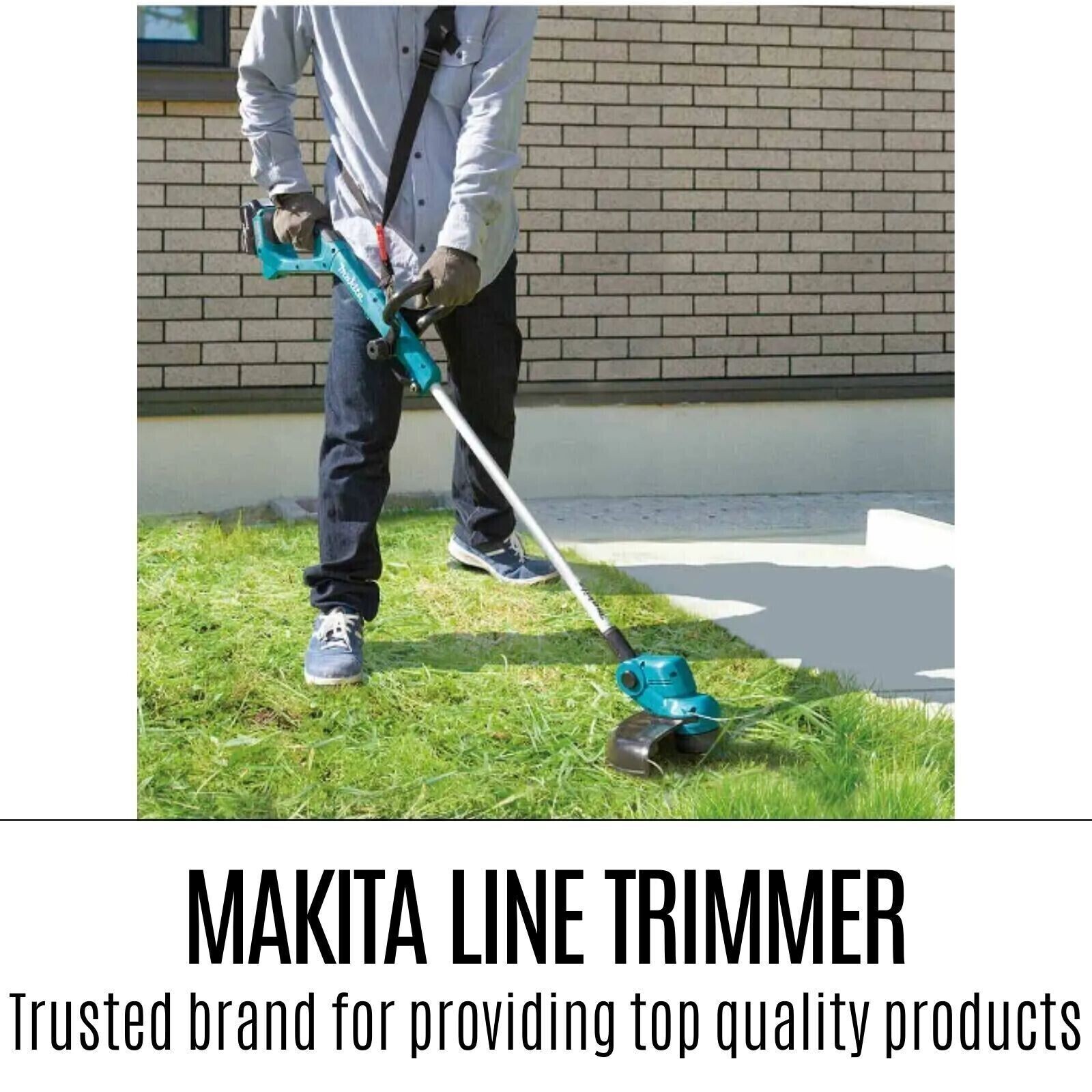 MAKITA 18v Cordless Line Trimmer Edger Whipper Snipper Telescopic Weed ...