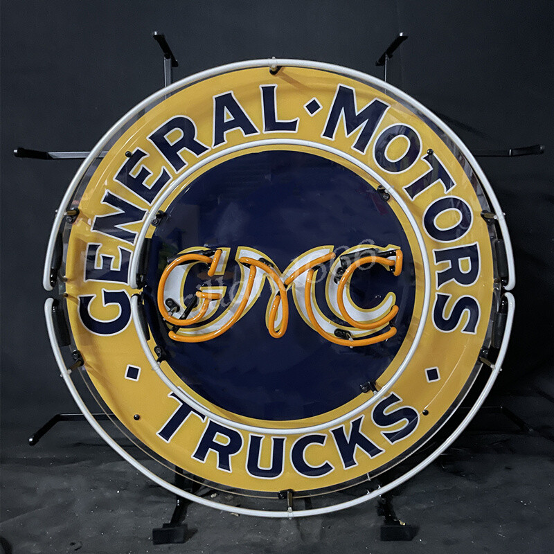 GMC Trucks Neon Signs For Shop Wall Garage Room Acrylic Printed 24" | eBay