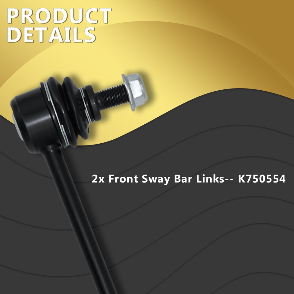 K750554 2Pcs Front Sway Bar End Link for Volvo Ford Escape Mazda 3 ＆ 3 ...