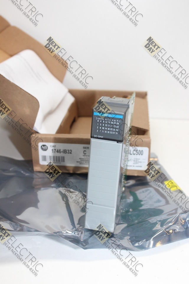 Allen Bradley, 1746-IB32, SLC500 PLC Input Module Card I/O DC Sink SER ...