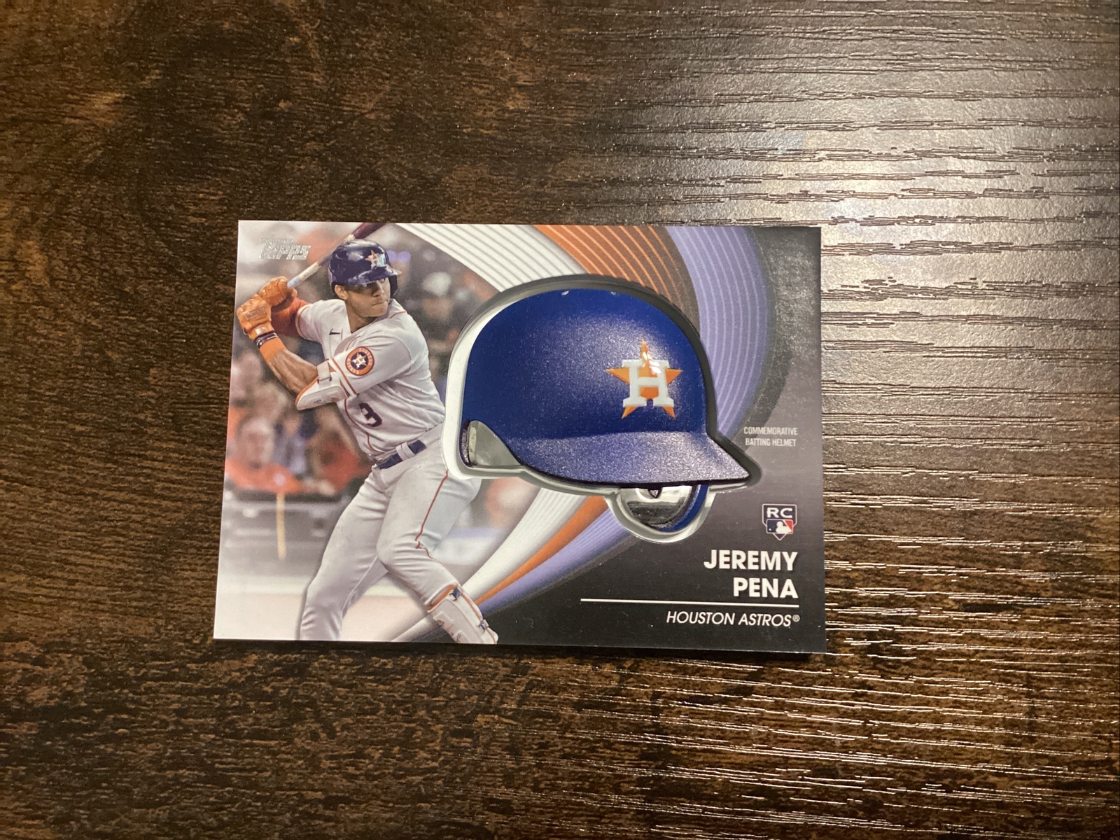 2022 Topps Series Update JEREMY PENA RC Batting Helmet Relic Card #BH ...