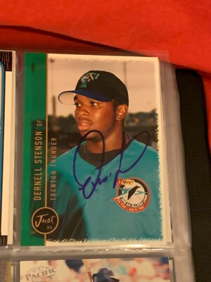 DERNELL STENSON AUTOGRAPHED SIGNED 1999 JUST MINORS CARD RED SOX COA | eBay